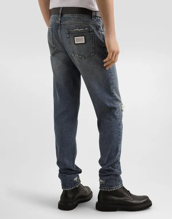 Dolce & Gabbana Regular Cotton Jeans Denim Multi-colored