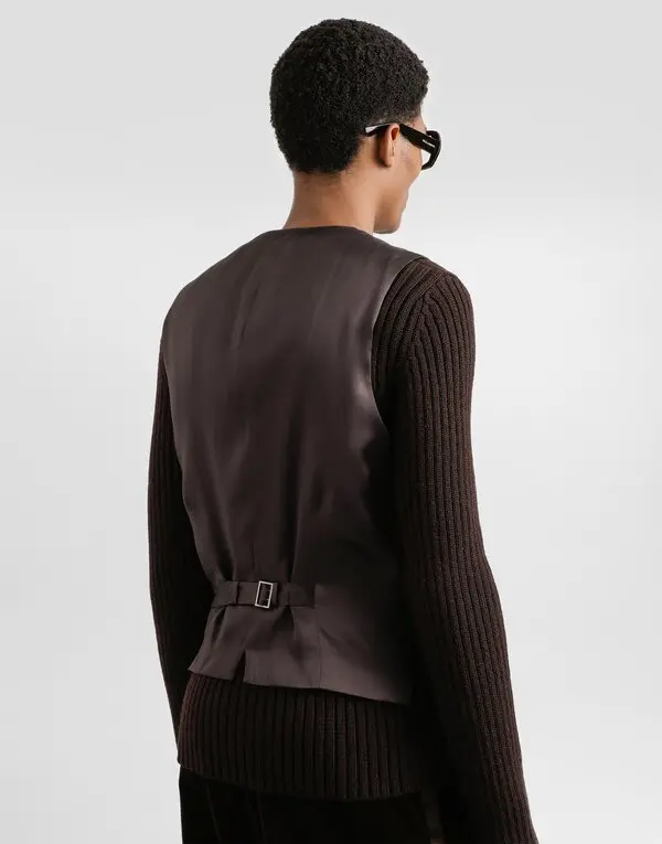 Dolce & Gabbana Smooth Velvet Vest Suits And Blazers Multi-colored