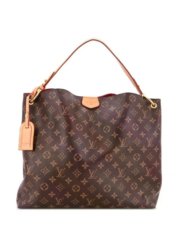 LOUIS VUITTON Graceful Handbag Monogram Canvas Mm Hobo Bag