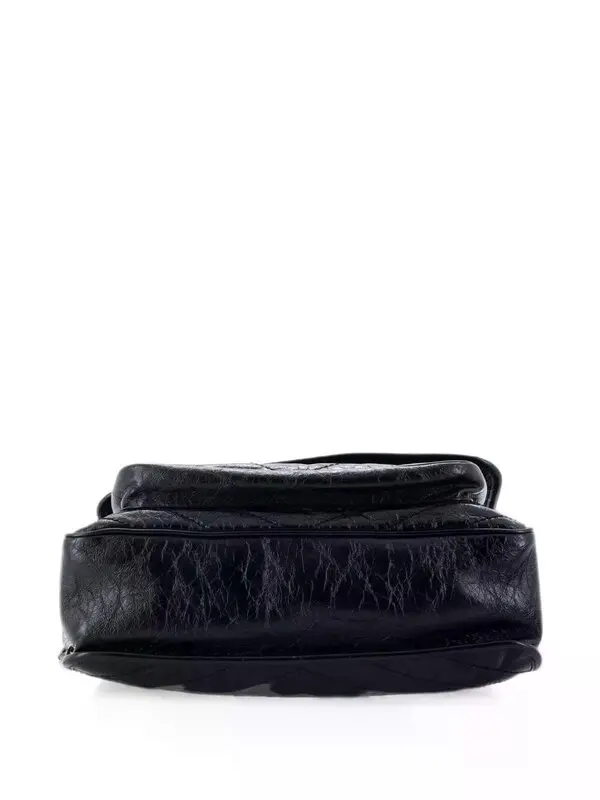Saint Laurent Niki Chain Flap Bag Matelasse Chevron Leather Medium Shoulder Bag