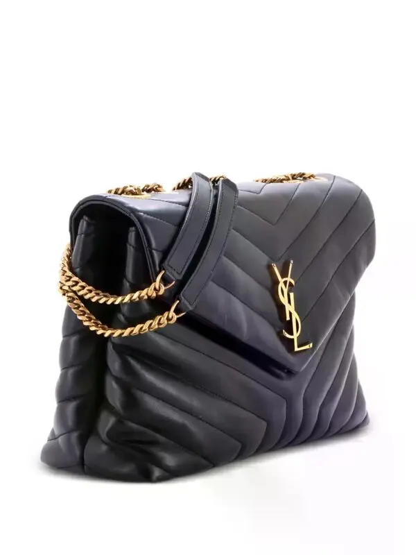 Saint Laurent Loulou Matelasse Chevron Leather Medium Shoulder Bag