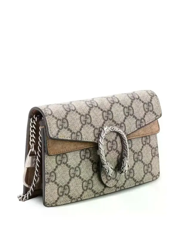 Gucci Dionysus Bag Gg Coated Canvas Super Mini Crossbody Bag