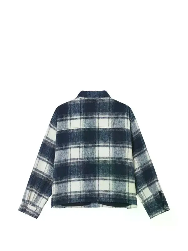 CHOCOOLATE Check-pattern Flap-pocket Shirt Jacket