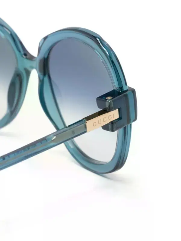 Gucci Round-frame Tinted Sunglasses