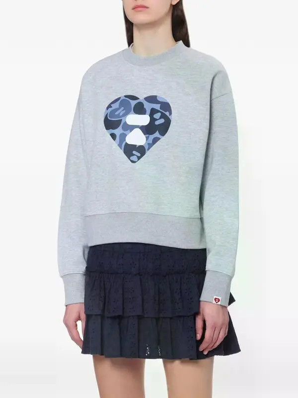 AAPE BY *A BATHING APE Camo-heart Sweatshirt