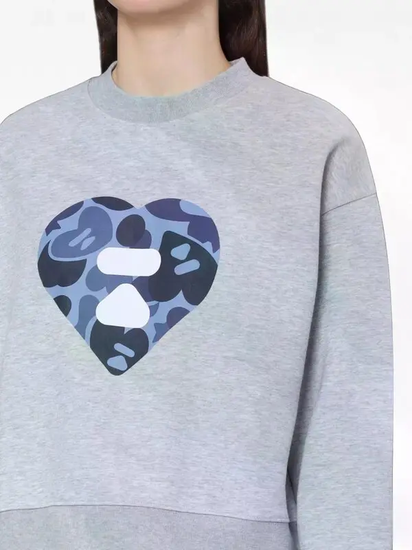 AAPE BY *A BATHING APE Camo-heart Sweatshirt