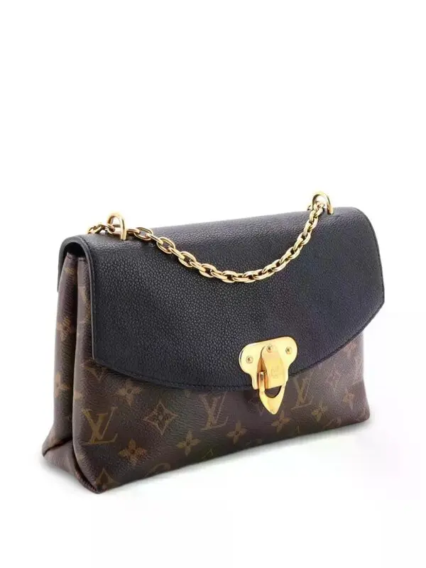 LOUIS VUITTON Saint Placide Handbag Monogram Canvas And Leather Shoulder Bag - Black