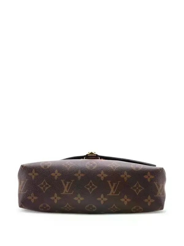 LOUIS VUITTON Saint Placide Handbag Monogram Canvas And Leather Shoulder Bag - Black