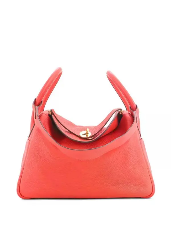 Hermès Lindy Bag Clemence 30 Shoulder Bag - Red