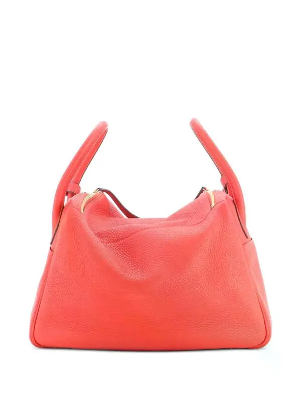Hermès Lindy Bag Clemence 30 Shoulder Bag - Red