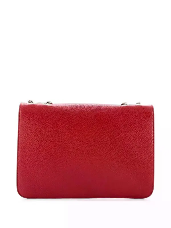 Gucci Interlocking Leather Medium Shoulder Bag - Red
