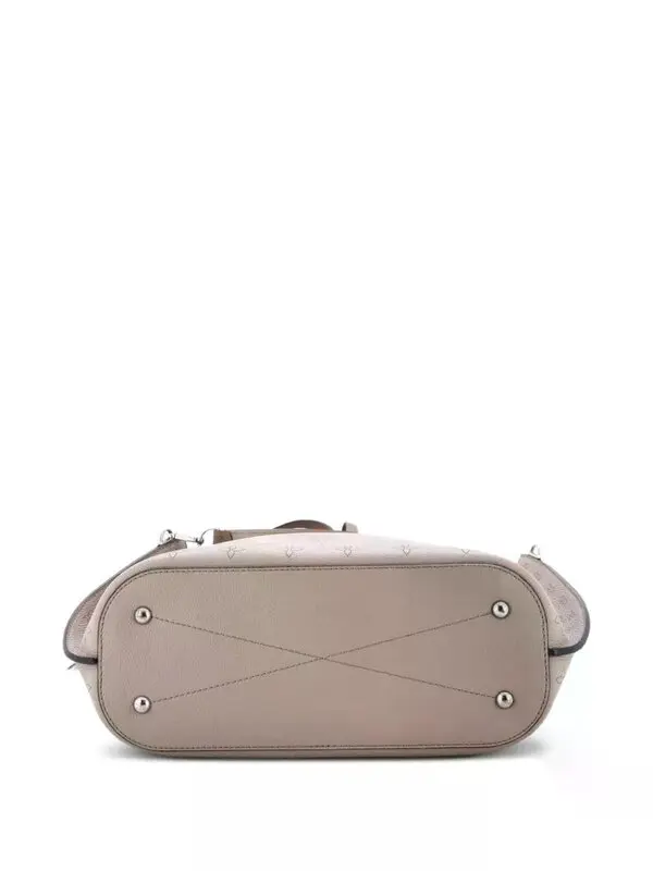 LOUIS VUITTON Girolata Handbag Mahina Leather Tote Bag - Grey