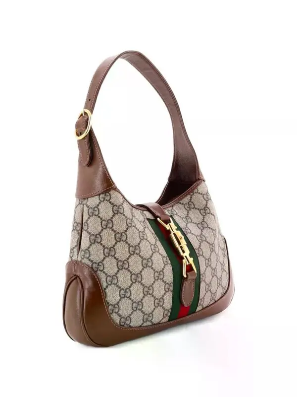 Gucci Jackie 1961 Gg Coated Canvas Small Hobo Bag
