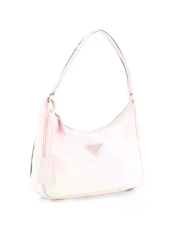 Prada Re-edition 2005 Tessuto With Saffiano Leather Mini Hobo Bag