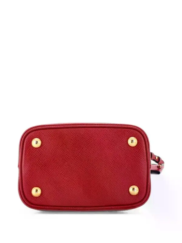 Prada Panier Saffiano Leather Small Bucket Bag