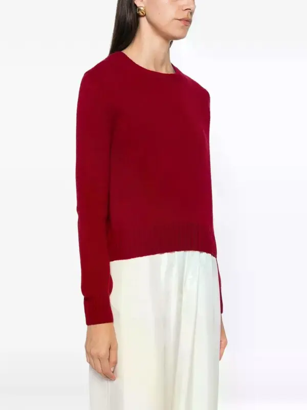BEYOU Ribbed-trim Sweater