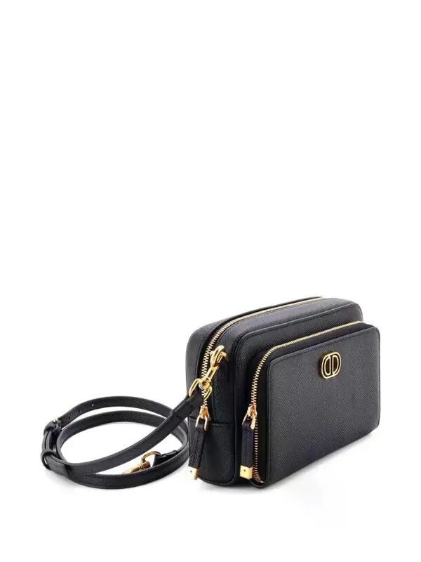 Dior Caro Double Pouch Leather Crossbody Bag