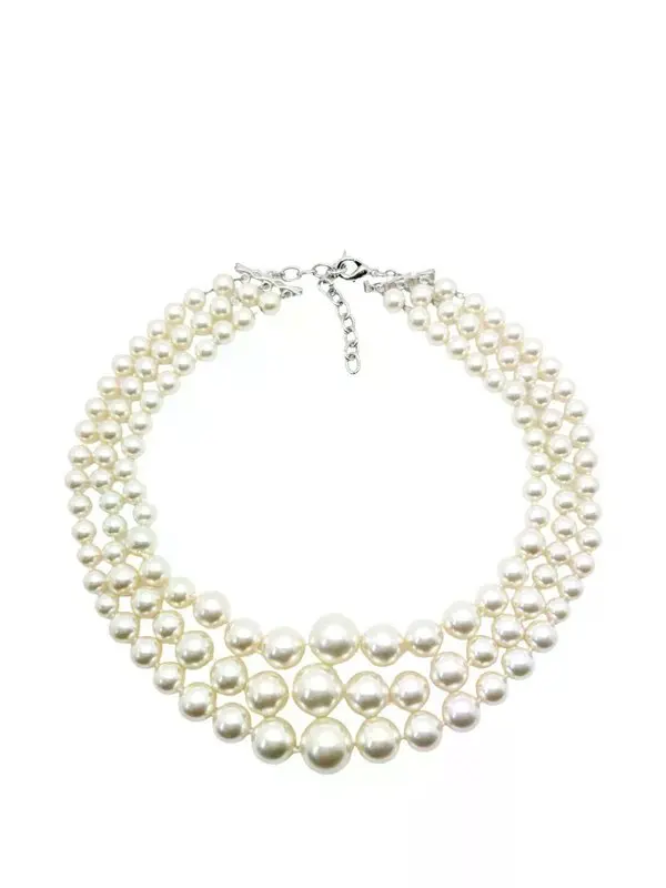JENNIFER GIBSON JEWELLERY 1980s Triple-row Necklace - Neutrals