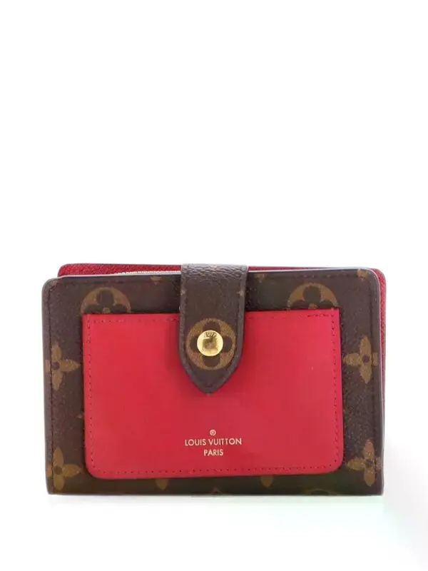 LOUIS VUITTON Juliette Wallet Monogram Canvas And Leather Small Wallets - Brown