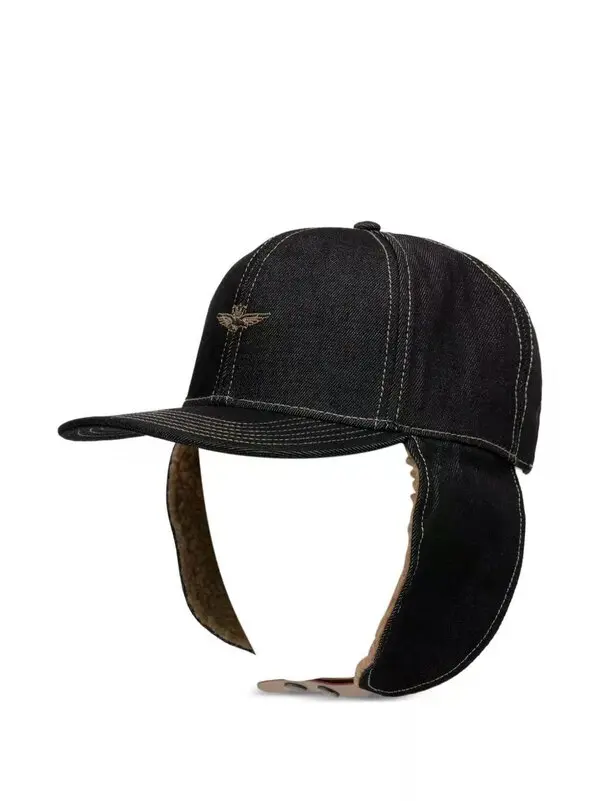 AERONAUTICA MILITARE Fleece-lined Denim Cap
