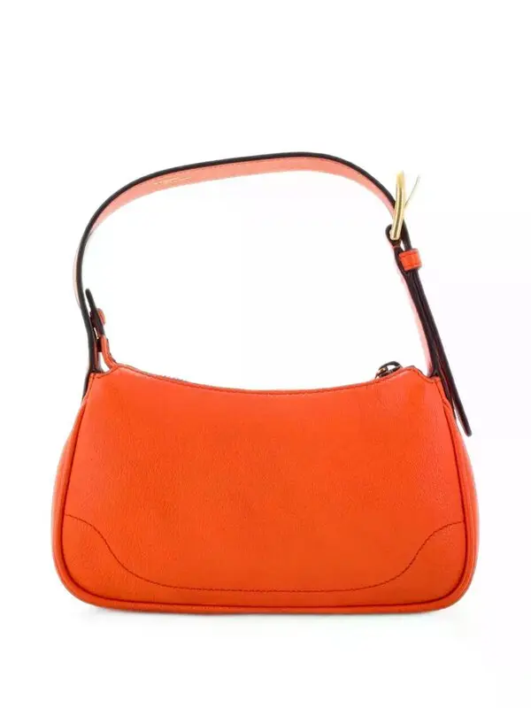 Gucci Aphrodite Leather Mini Shoulder Bag - Orange