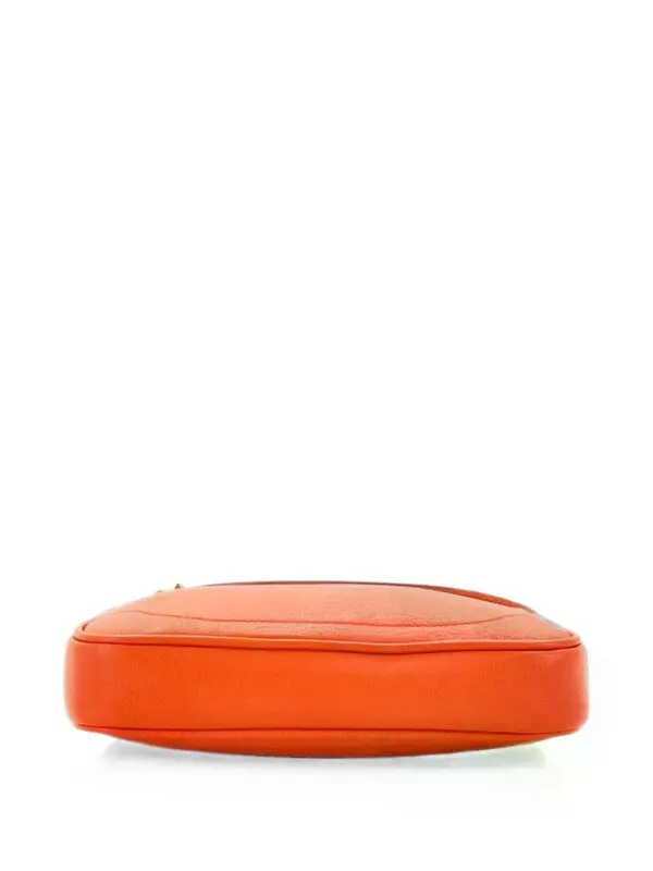 Gucci Aphrodite Leather Mini Shoulder Bag - Orange
