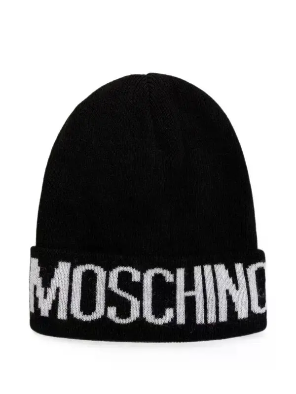 Moschino Logo-intarsia Beanie Hat
