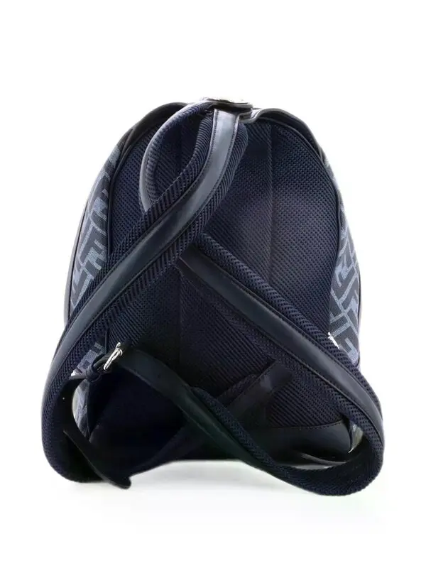 Fendi Chiodo Zucca Coated Canvas With Leather Small Backpack