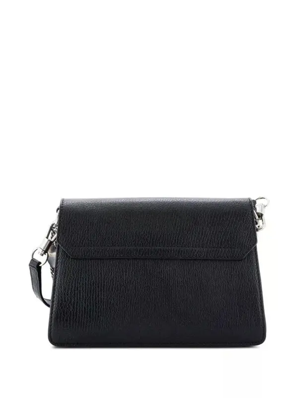 Givenchy Gv3 Flap Bag Leather Small Shoulder Bag - Black