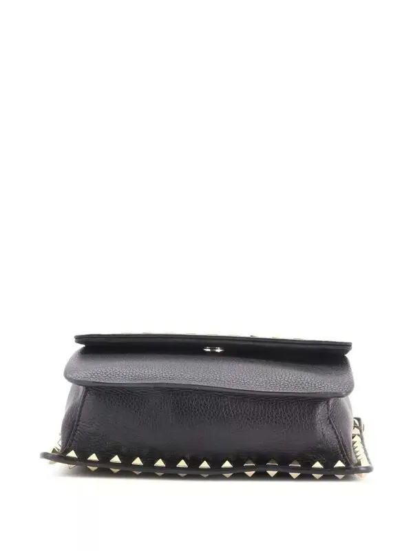 Valentino Garavani Rockstud Front Handle Flap Bag Leather Small Crossbody Bag