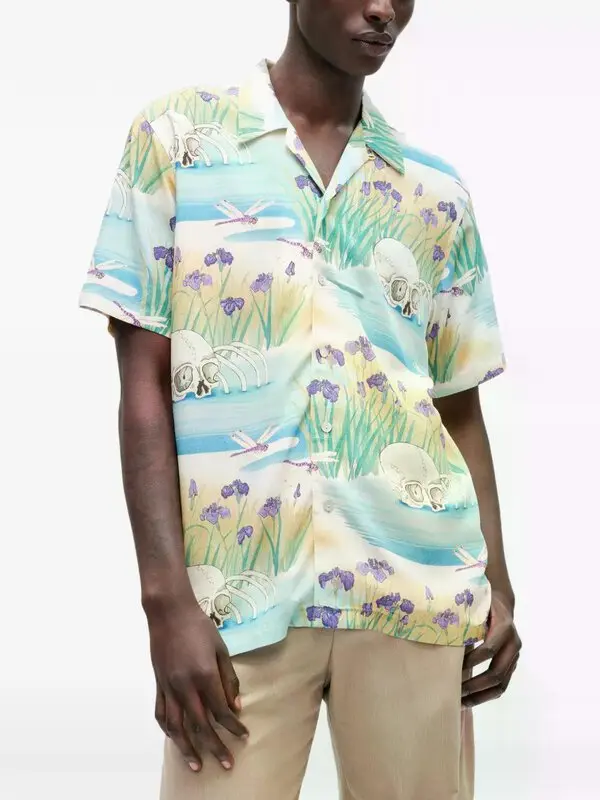 ENDLESS JOY Iris Graphic-print Short-sleeve Shirt