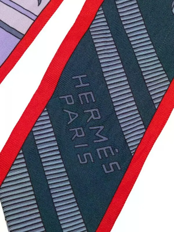 Hermès 2000-2010 Balade En Berline Silk Twilly Scarf Scarves