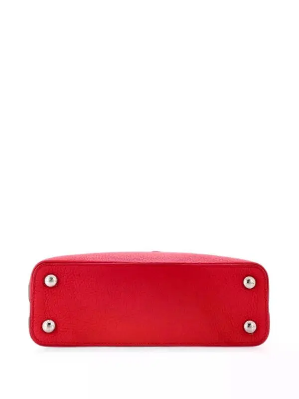 LOUIS VUITTON Capucines Bag Leather Bb Satchel - Red