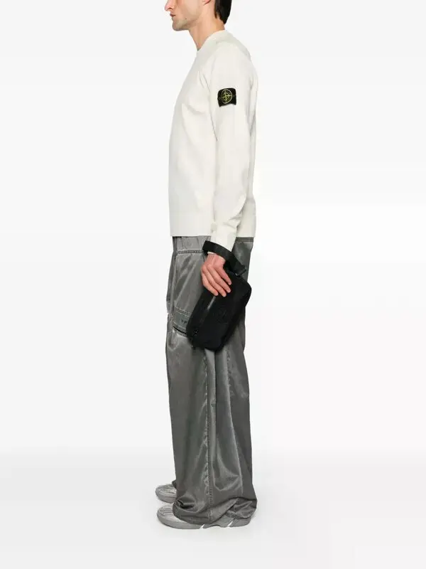 Stone Island Compass-motif Clutch Bag