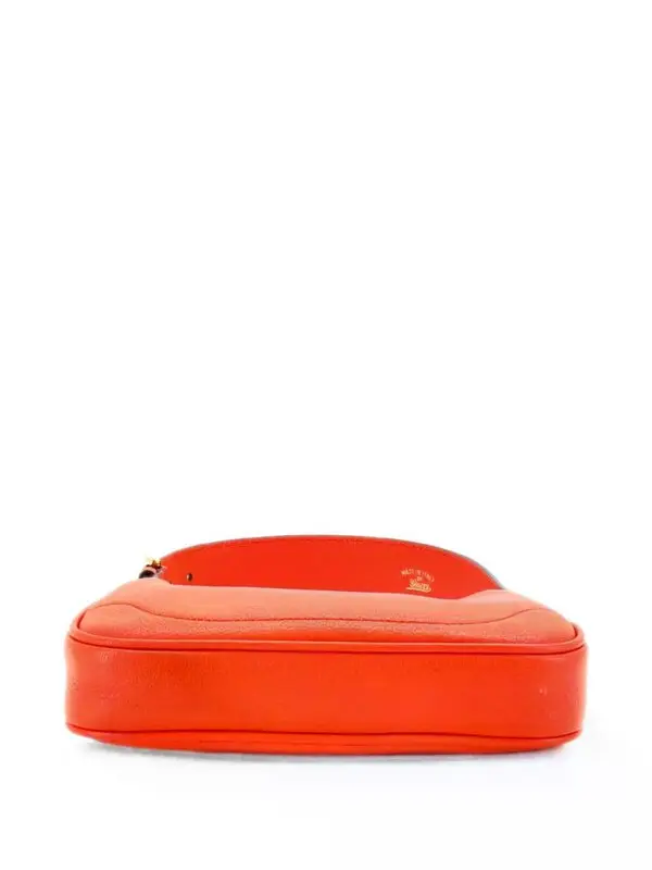 Gucci Aphrodite Leather Mini Shoulder Bag - Orange