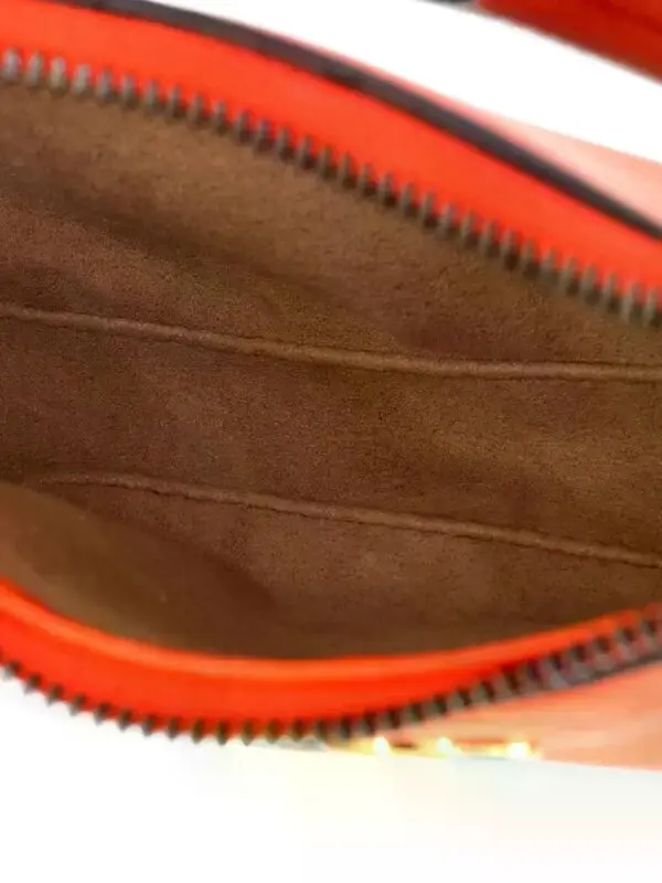 Gucci Aphrodite Leather Mini Shoulder Bag - Orange
