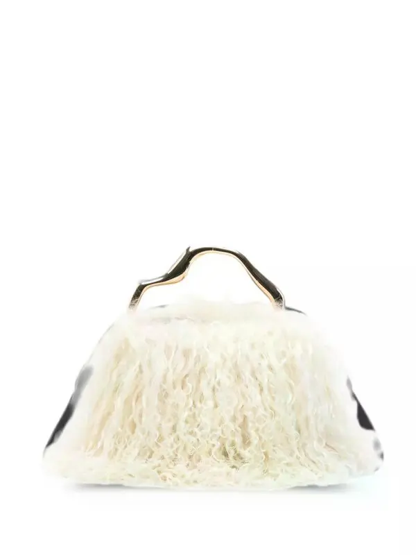 Cult Gaia Solene Shearling Tote Bag