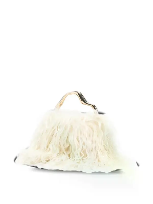 Cult Gaia Solene Shearling Tote Bag