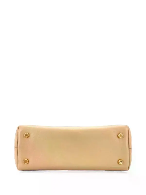 Celine Nino Top Handle Bag Leather Medium Satchel - Neutrals