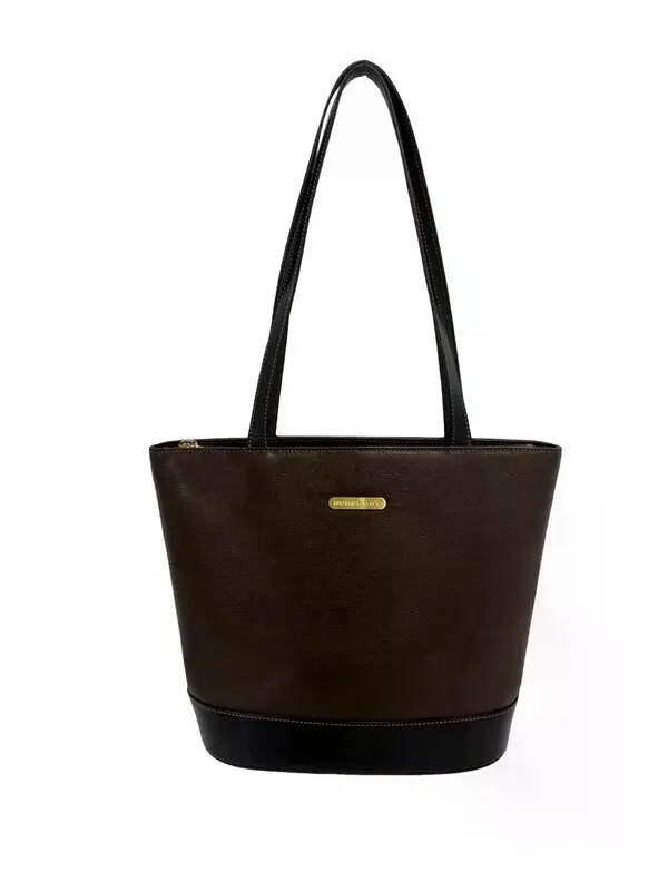 Burberry 20th Century Leather Tote Bag