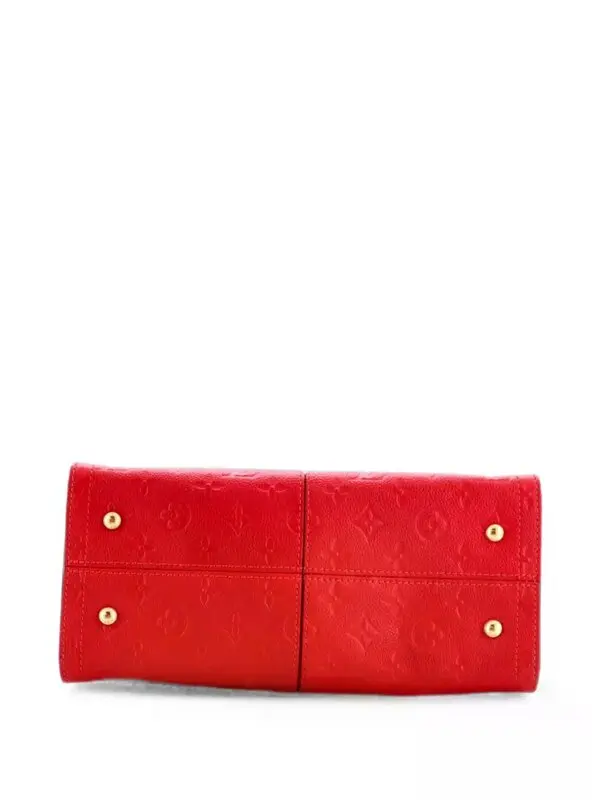 LOUIS VUITTON Sully Monogram Empreinte Leather Pm Tote Bag - Red