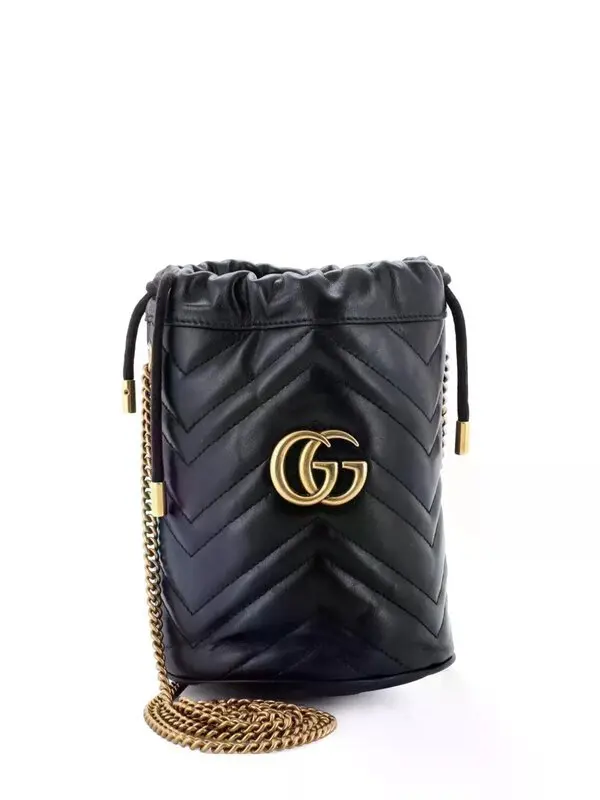Gucci Gg Marmont Matelasse Leather Mini Bucket Bag