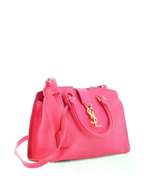 Saint Laurent Monogram Cabas Leather Baby Satchel