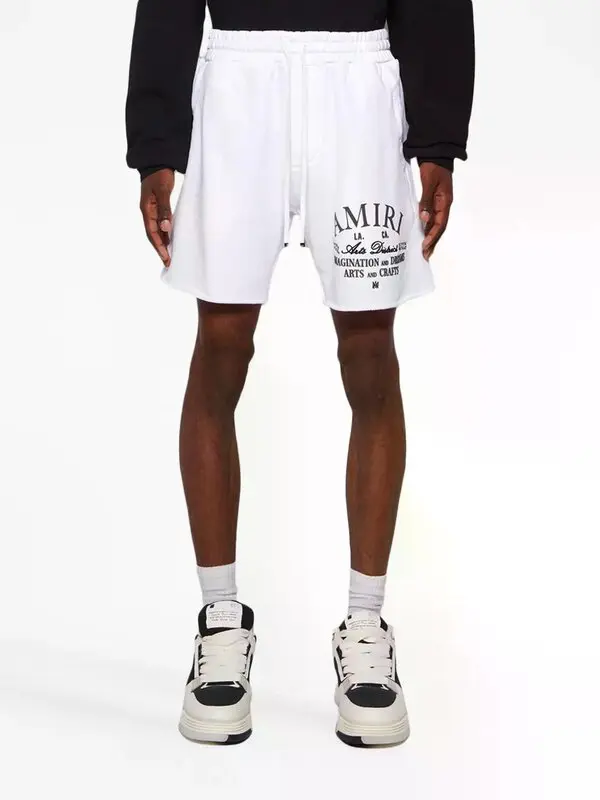 Amiri Logo-print Cotton Track Shorts