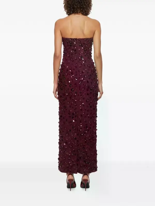 Simkhai Serafina Sequin-embellished Strapless Maxi Dress