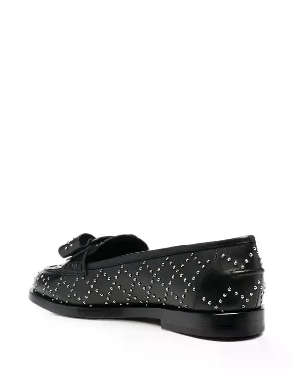 FERRAGAMO Studded Bow Loafers