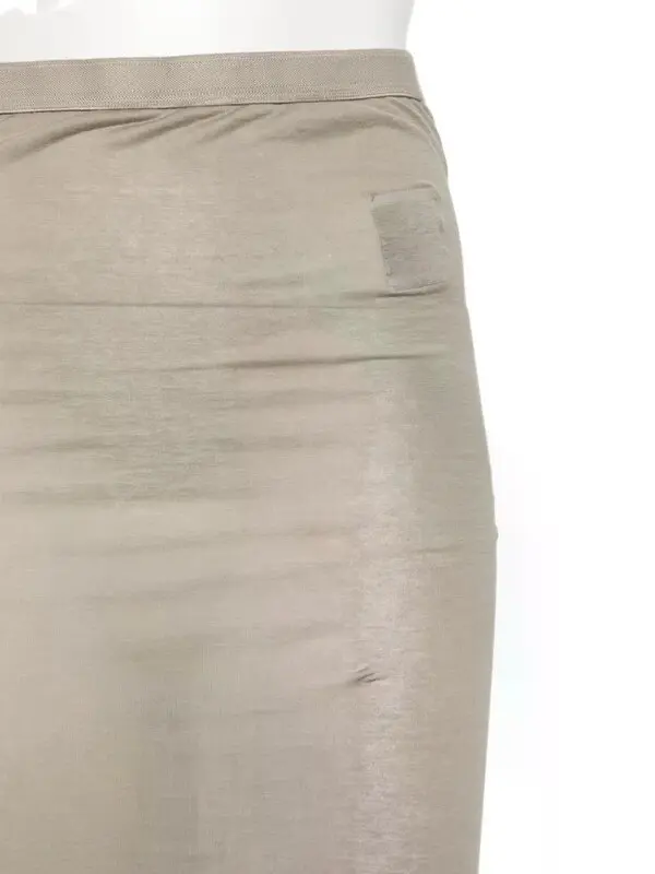 Rick Owens Asymmetric Jersey Maxi Skirt