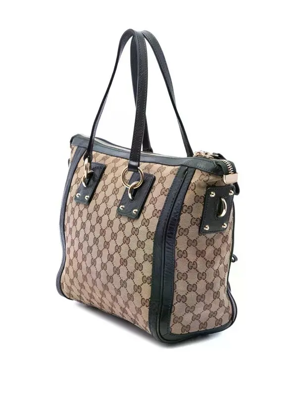Gucci 2016-2026 Medium Gg Canvas Charm Satchel
