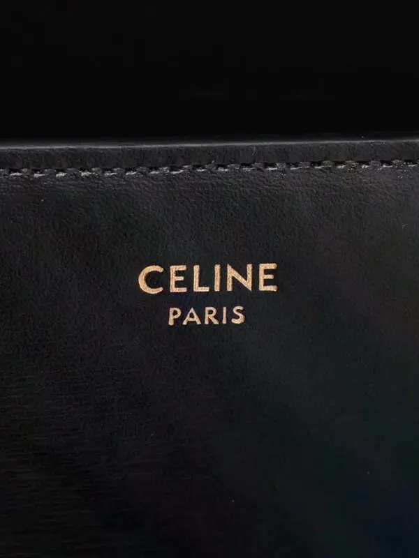 Celine 2000-2026 Leather Triomphe Margot Chain Crossbody Bag