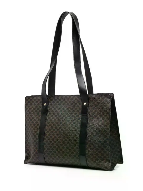 Celine 1998 Macadam Coated Canvas Tote Bag